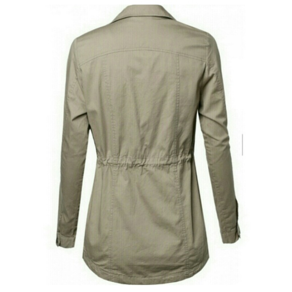 Jackets & Coats | Khaki Military Anorak Jacket | Poshmark